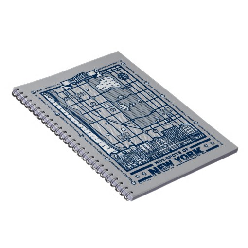 Seinfeld | Hot Spots of New York Map Notebook | Zazzle