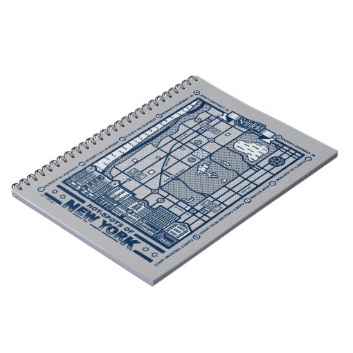 Seinfeld | Hot Spots of New York Map Notebook | Zazzle
