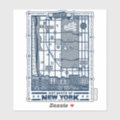 Seinfeld | Hot Spots of New York Map Sticker | Zazzle