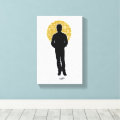 Seinfeld | Jerry Seinfeld Silhouette Canvas Print | Zazzle