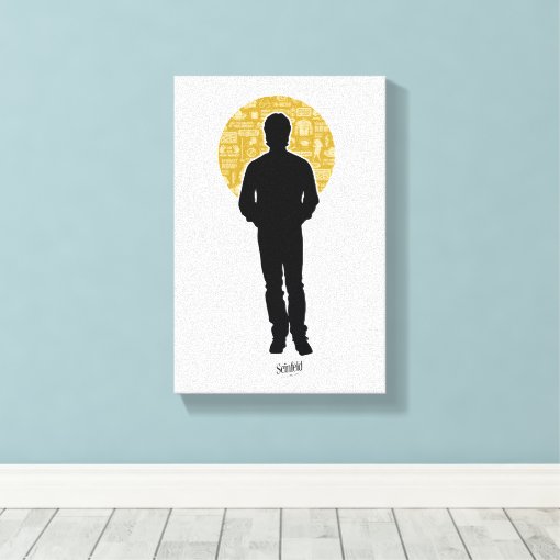 Seinfeld | Jerry Seinfeld Silhouette Canvas Print | Zazzle