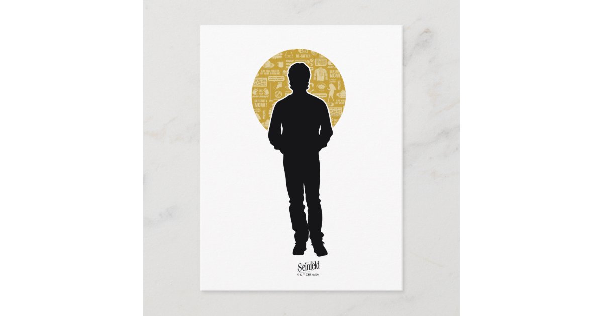 Seinfeld | Jerry Seinfeld Silhouette Postcard | Zazzle