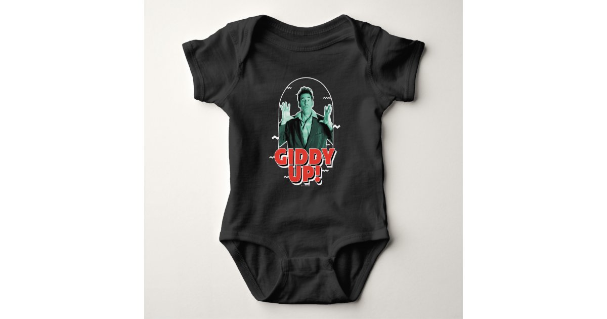 Seinfeld | Kramer - Giddy Up! Baby Bodysuit | Zazzle