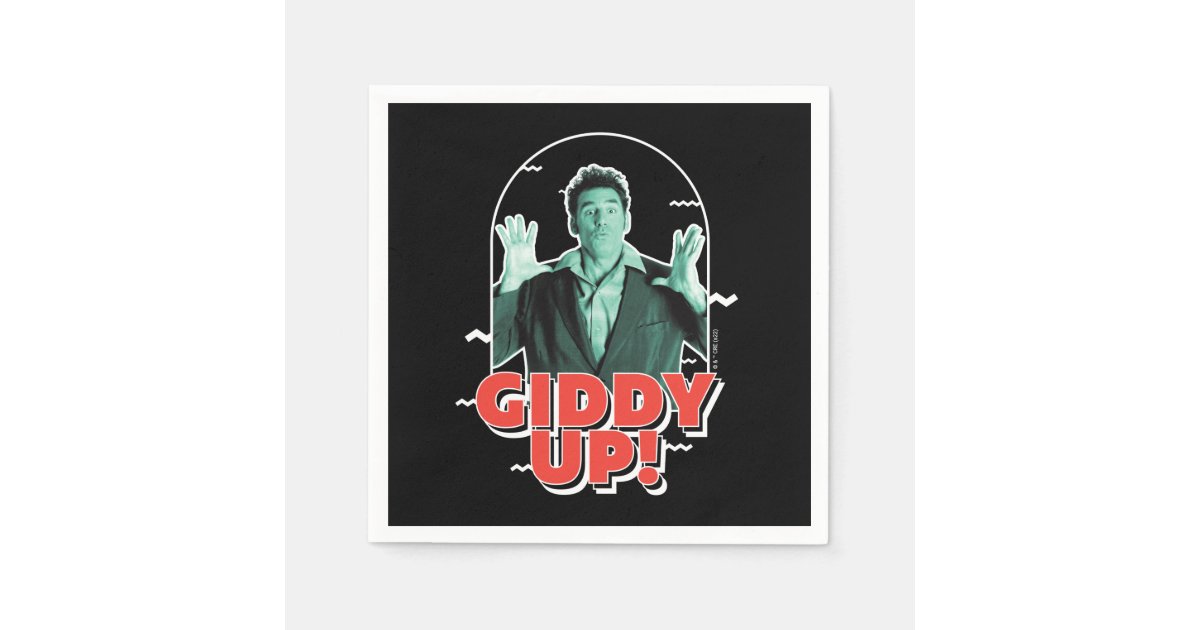 Seinfeld | Kramer - Giddy Up! Napkins | Zazzle