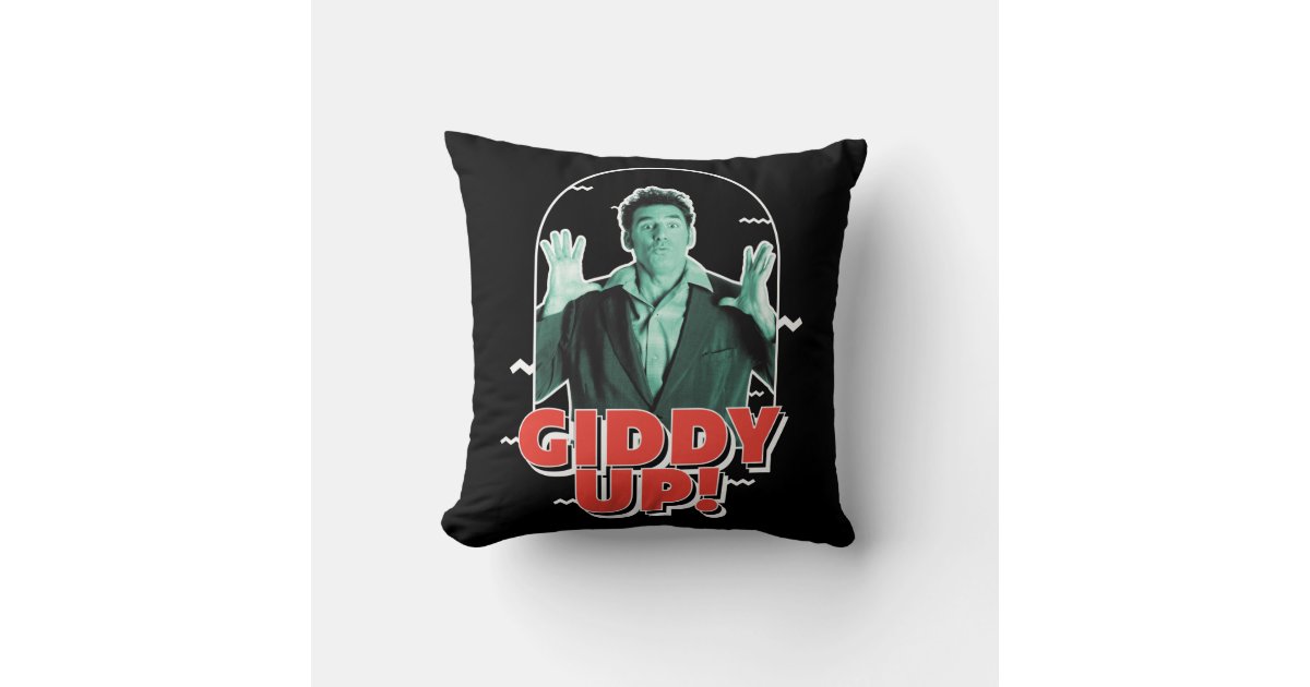 Seinfeld | Kramer - Giddy Up! Throw Pillow | Zazzle