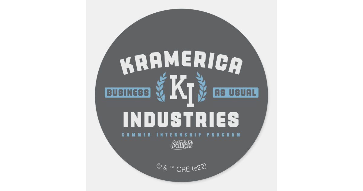 Seinfeld | Kramerica Industries Classic Round Sticker | Zazzle