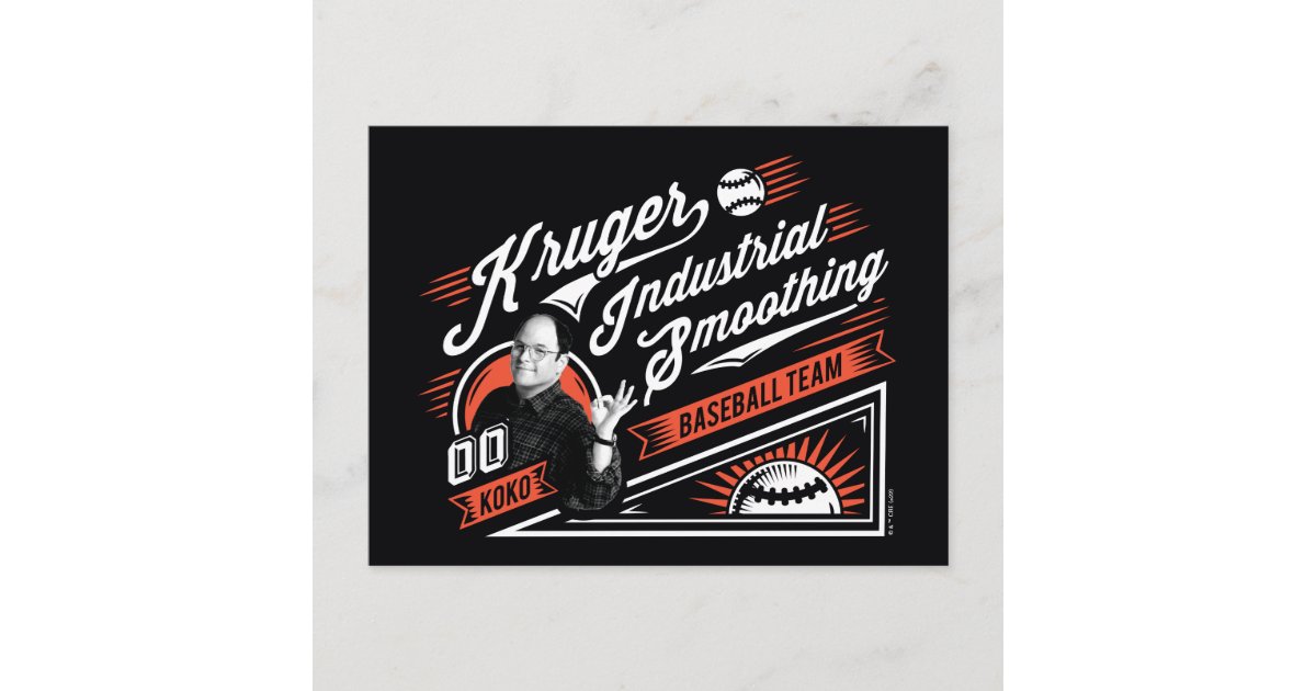Seinfeld | Kruger Industrial Baseball Team Postcard | Zazzle