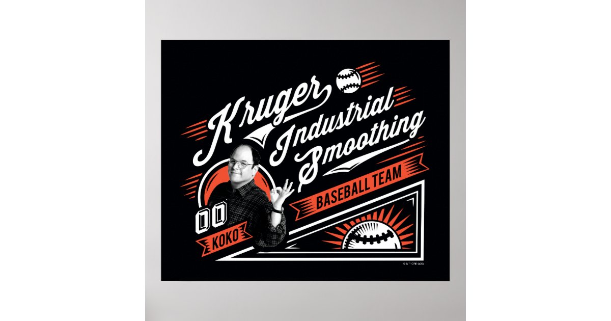 Seinfeld | Kruger Industrial Baseball Team Poster | Zazzle