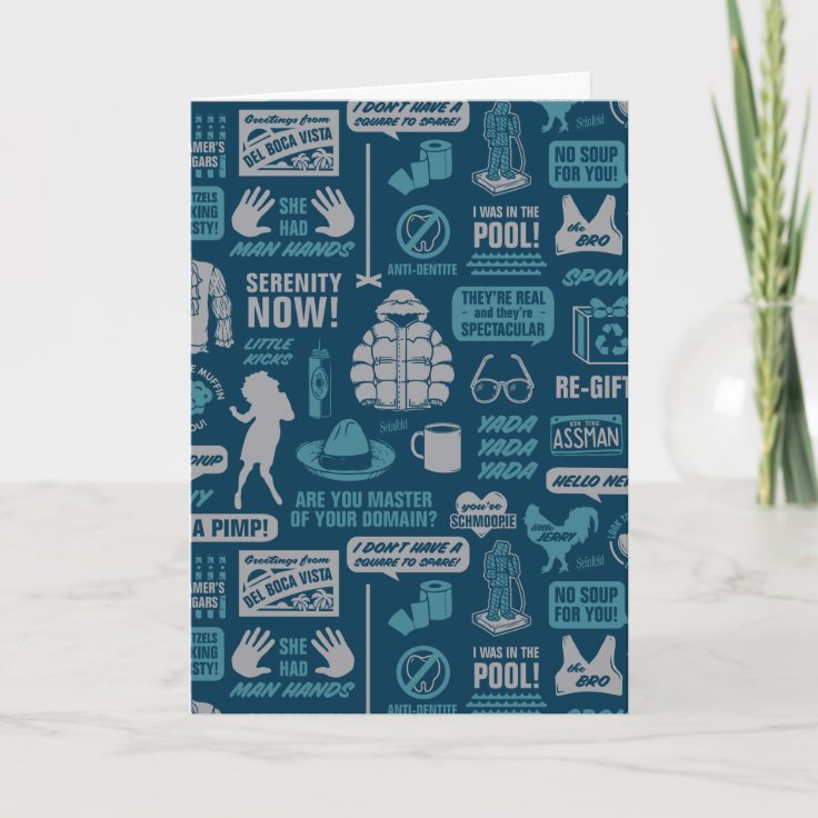 Seinfeld | Meme Pattern Card | Zazzle