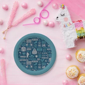 Seinfeld | Meme Pattern Paper Plates | Zazzle