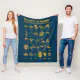 Seinfeld | The ABC's of Seinfeld Infographic Fleece Blanket | Zazzle