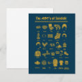 Seinfeld | The ABC's of Seinfeld Infographic Note Card | Zazzle