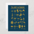 Seinfeld | The ABC's of Seinfeld Infographic Note Card | Zazzle