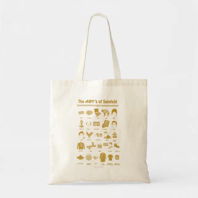 Seinfeld | The ABC's of Seinfeld Infographic Tote Bag | Zazzle