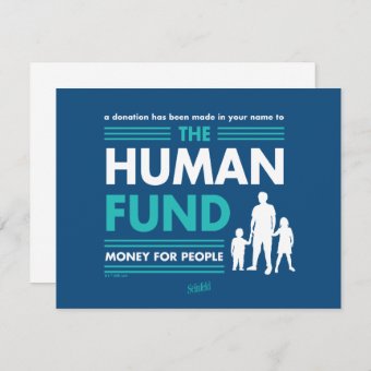 Seinfeld | The Human Fund Note Card | Zazzle