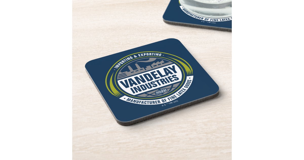 Seinfeld | Vandelay Industries Logo Beverage Coaster | Zazzle