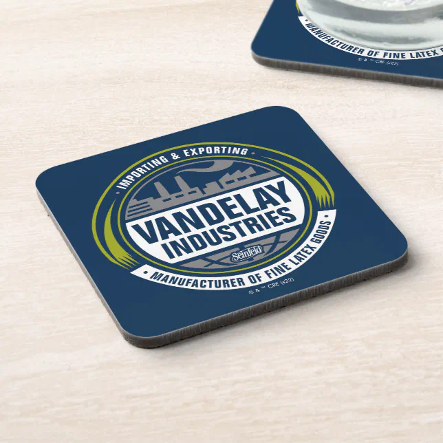 Seinfeld | Vandelay Industries Logo Beverage Coaster | Zazzle