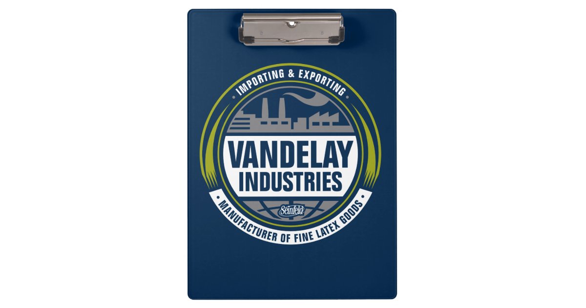 Seinfeld | Vandelay Industries Logo Clipboard | Zazzle
