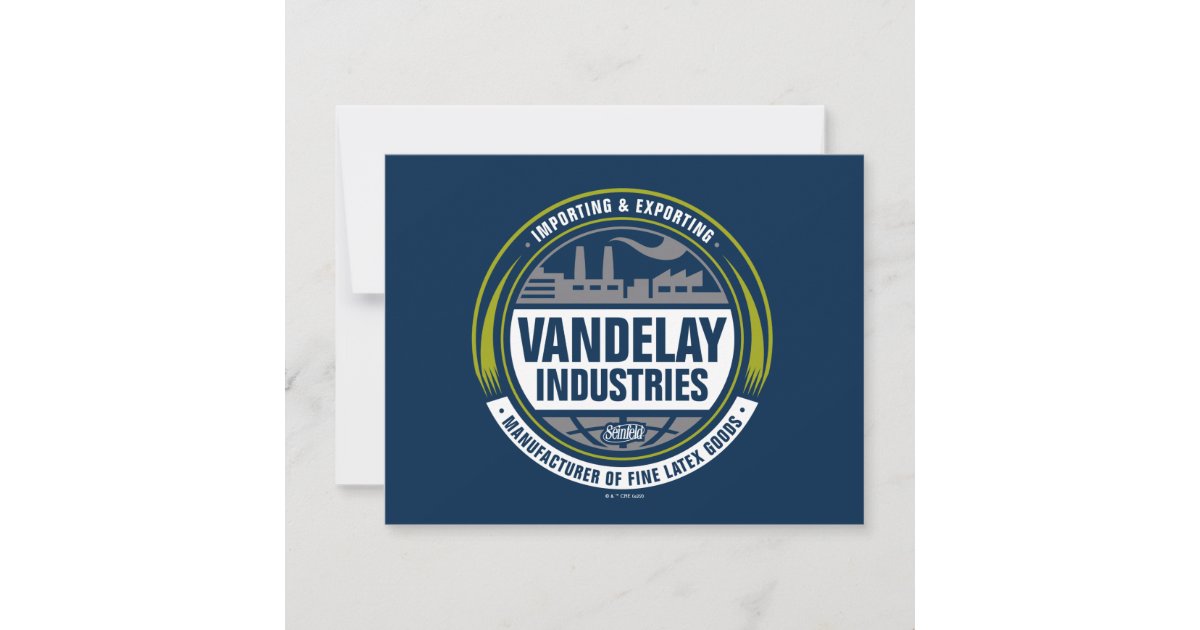 Seinfeld | Vandelay Industries Logo Note Card | Zazzle