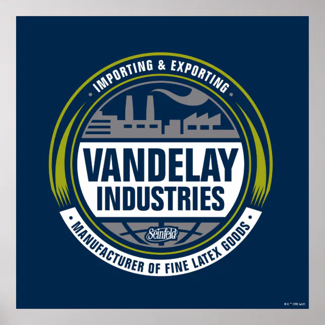 Seinfeld | Vandelay Industries Logo Poster | Zazzle