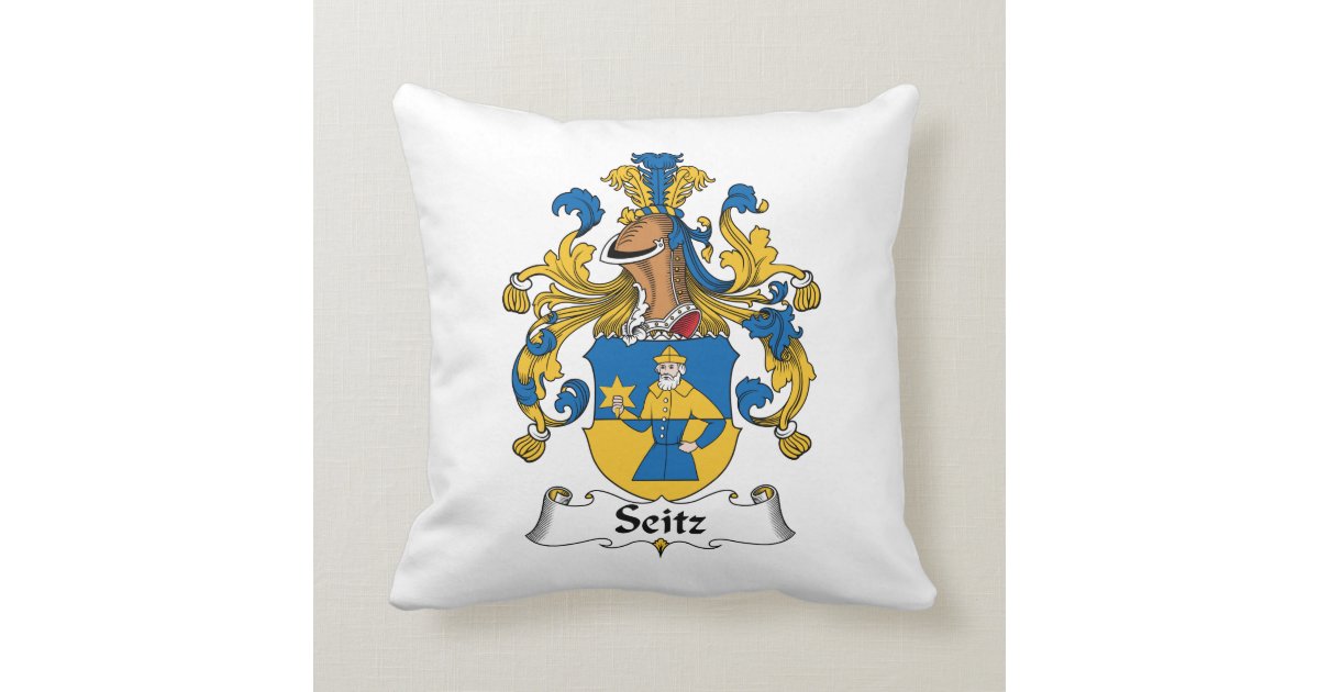Seitz Family Crest Throw Pillow | Zazzle.com