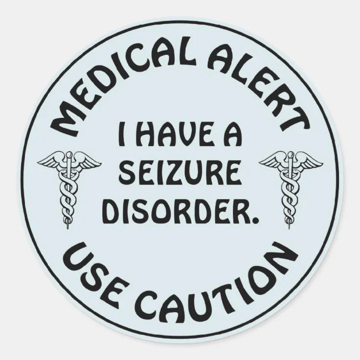 SEIZURE DISORDER CLASSIC ROUND STICKER | Zazzle