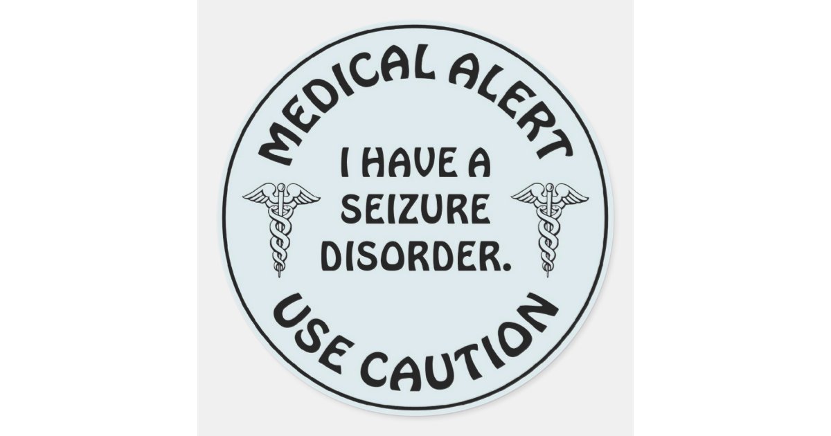 SEIZURE DISORDER CLASSIC ROUND STICKER | Zazzle
