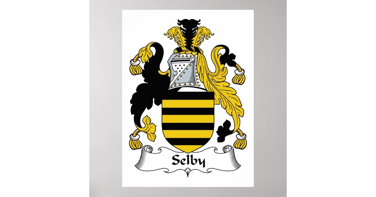 Selby Family Crest Poster | Zazzle