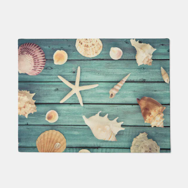 Selection Of Seashells Doormat | Zazzle