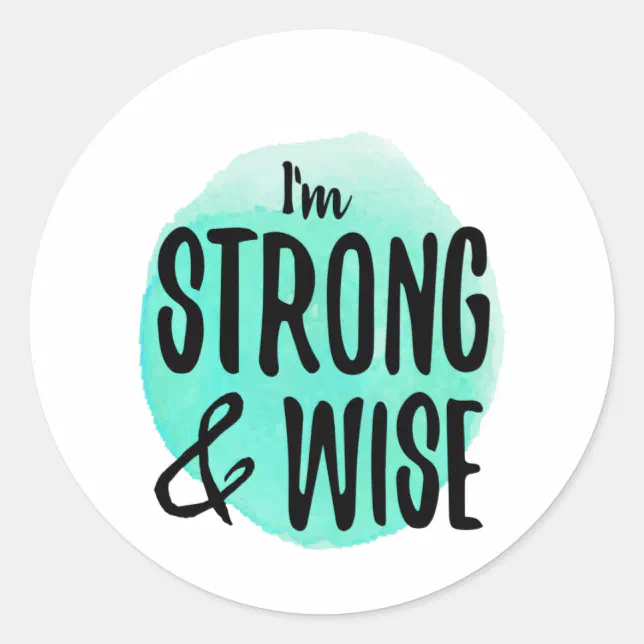 self acceptance inspirational affirmations classic round sticker | Zazzle