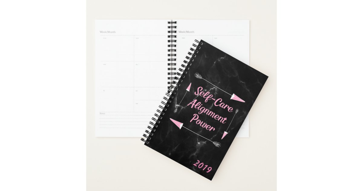 Self care alignment power self help mantras planner | Zazzle