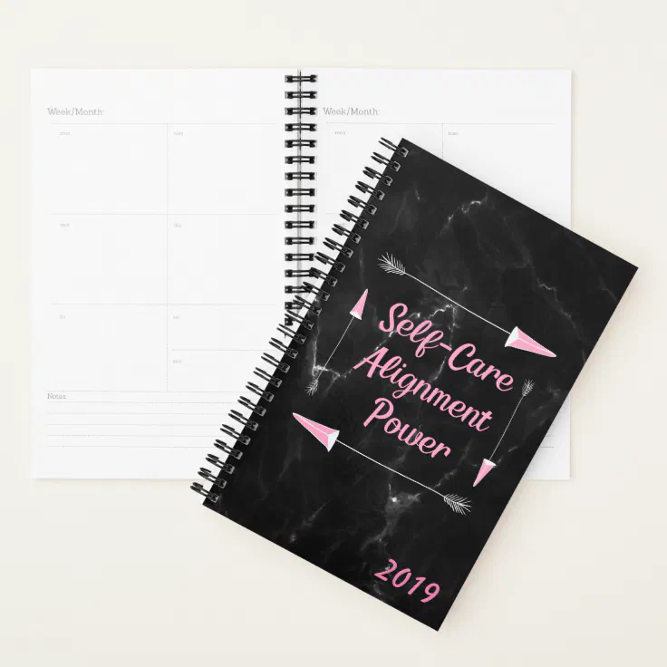 Self care alignment power self help mantras planner | Zazzle