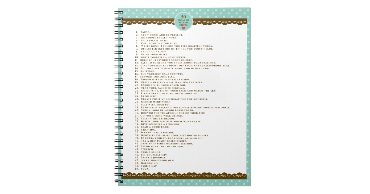 Self Care Motivation Notebook | Zazzle