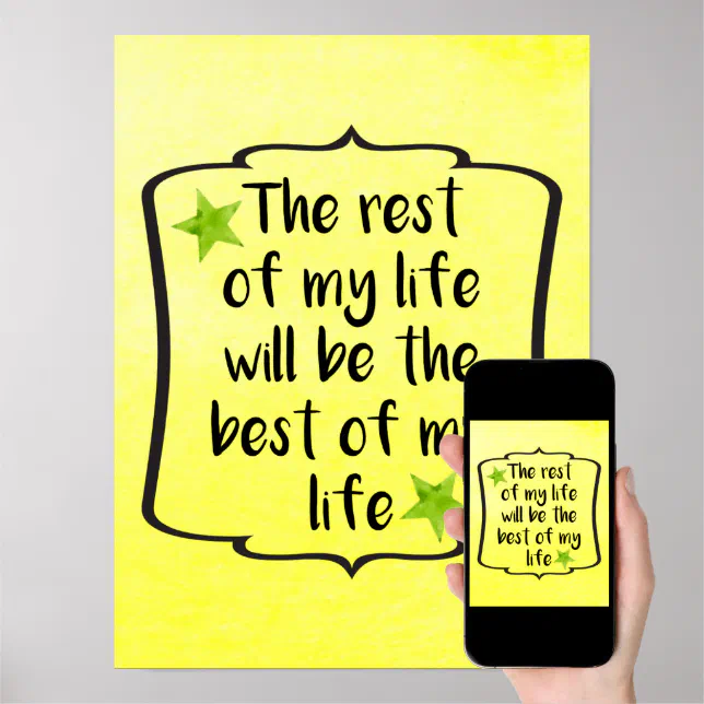 Self Improvement Boost Confidence Quote Poster | Zazzle