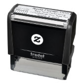 Self Inking Dental Rubber Stamp Toothbrush Address | Zazzle