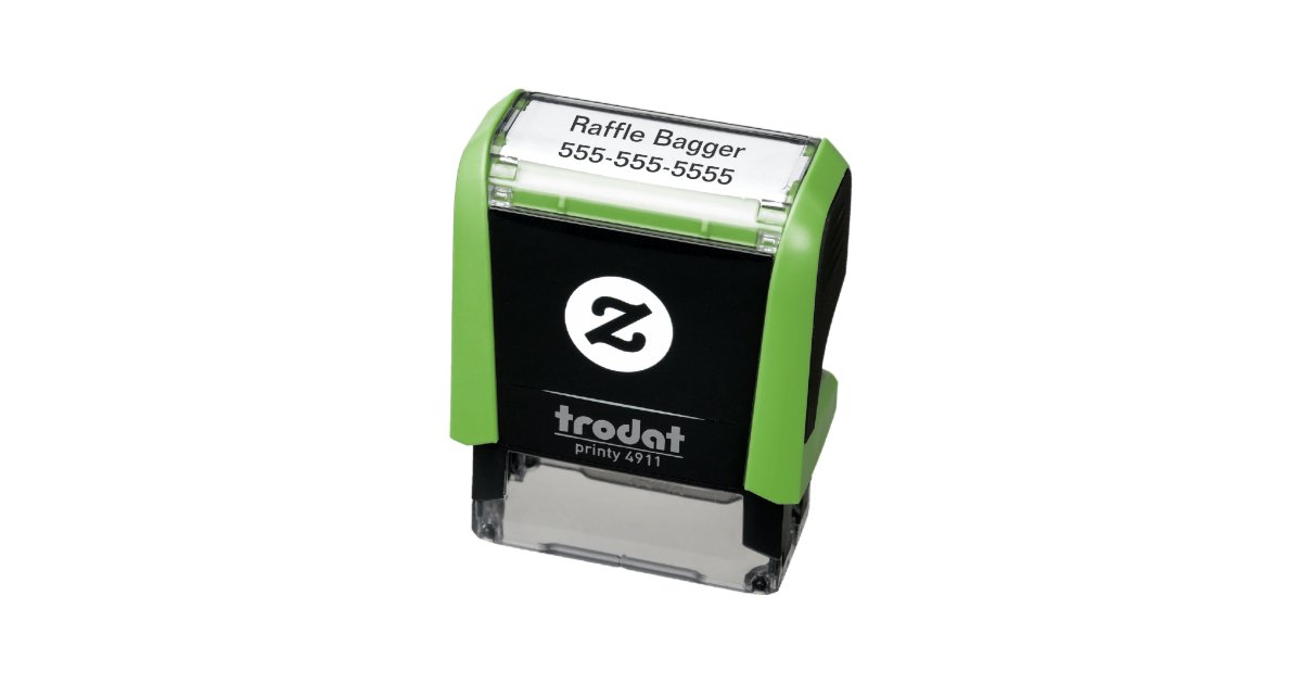 Self Inking Raffle Ticket Stamp | Zazzle
