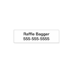 Self Inking Raffle Ticket Stamp | Zazzle
