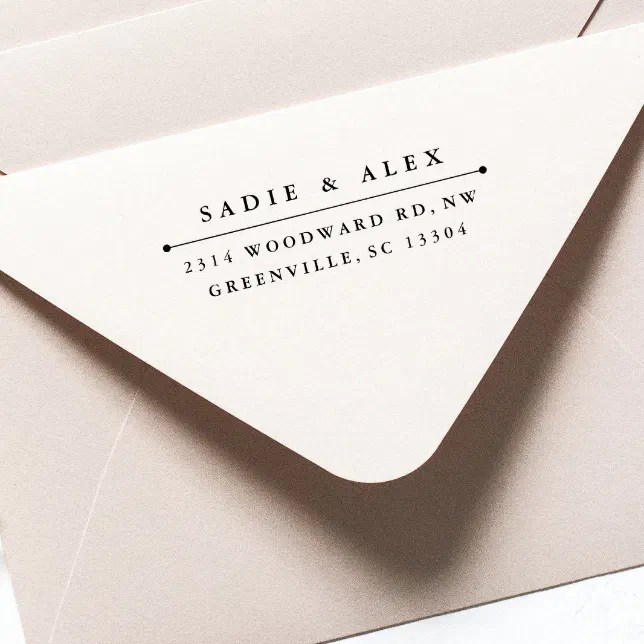 Self inking return address stamp "classic" | Zazzle