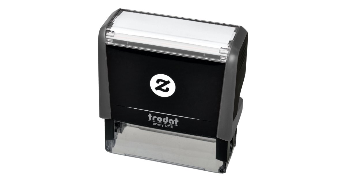 Self-inking rubber stamps Choose Color Add Text | Zazzle