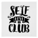 Self Love Club Custom Background Color Poster | Zazzle