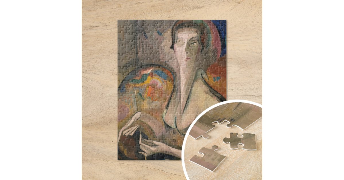 Self Portrait | Alice Bailly Jigsaw Puzzle | Zazzle