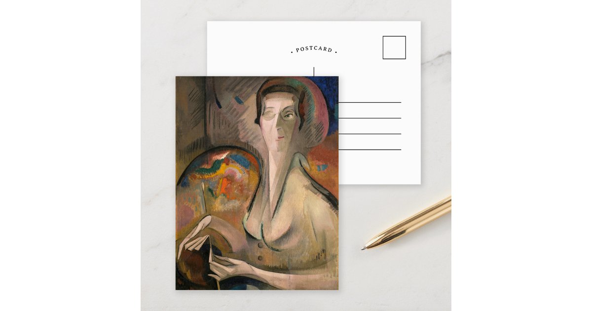 Self Portrait | Alice Bailly Postcard | Zazzle