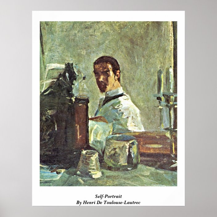 Self-Portrait By Henri De Toulouse-Lautrec Poster | Zazzle.com