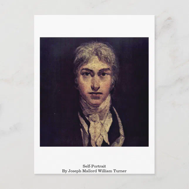 Self-Portrait By Joseph Mallord William Turner Postcard | Zazzle