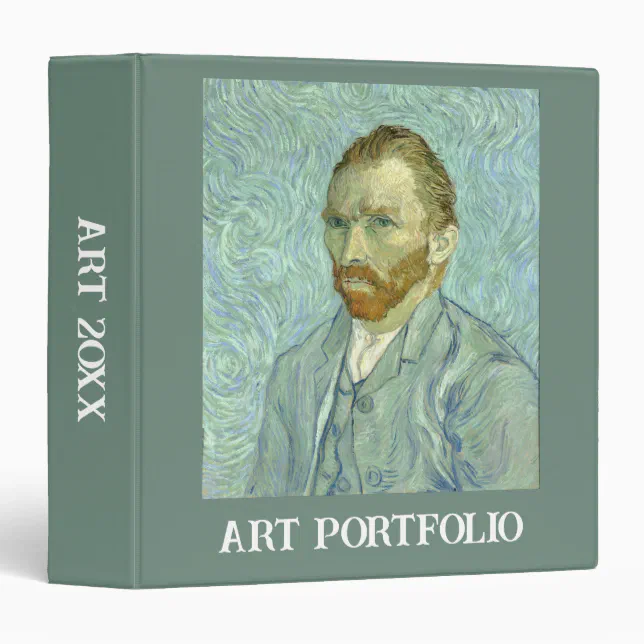Self-Portrait by Vincent Van Gogh 3 Ring Binder | Zazzle