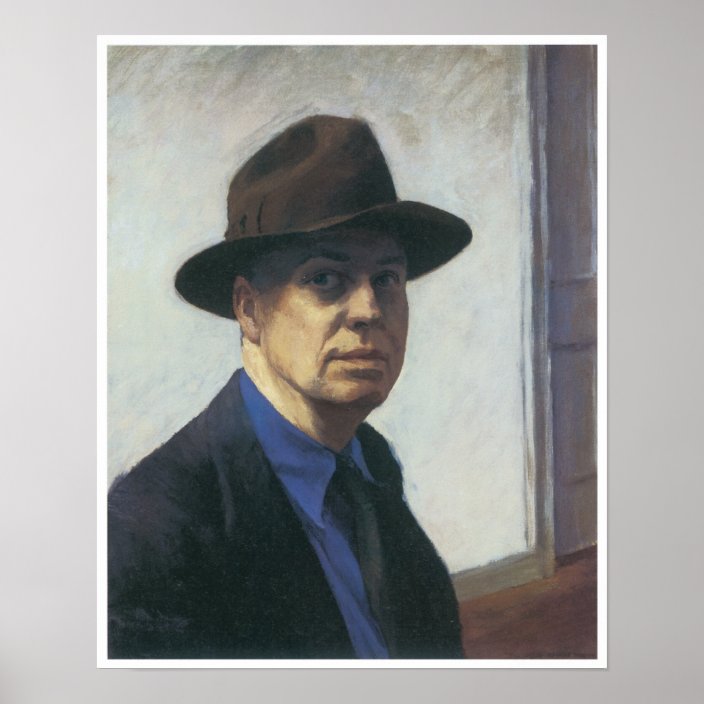 Self-Portrait Edward Hopper Poster | Zazzle.com