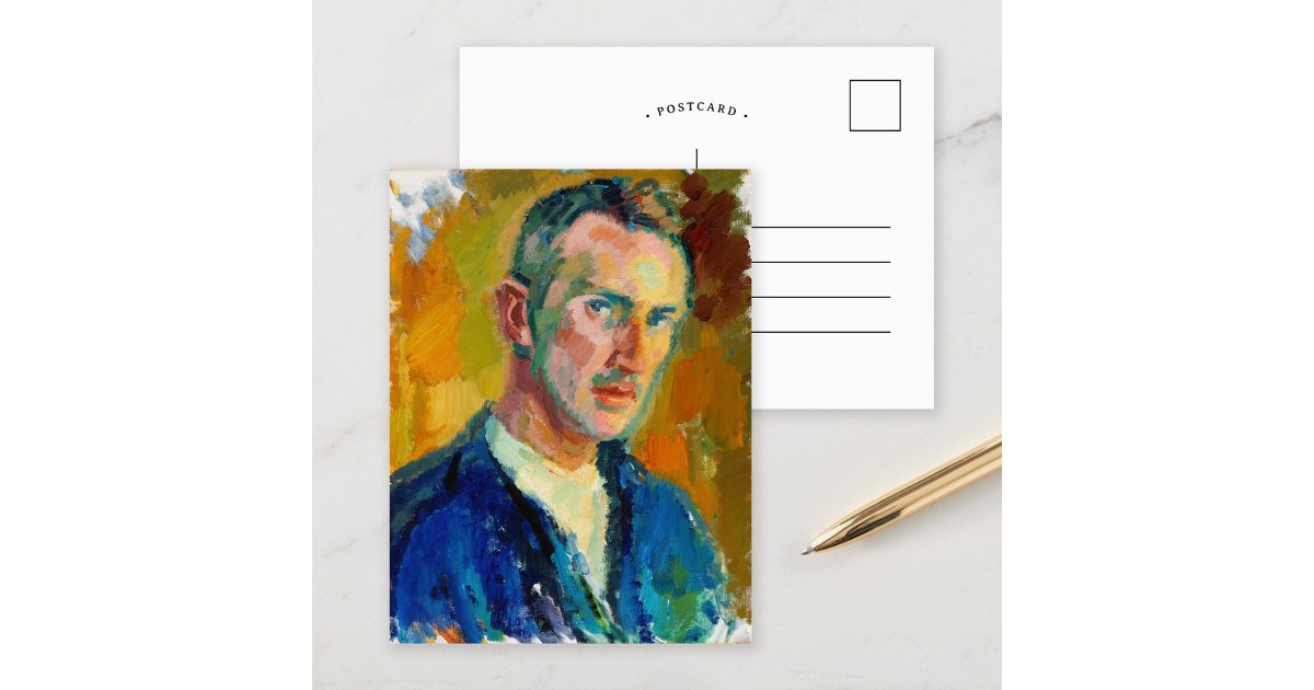 Self Portrait | Magnus Enckell Postcard | Zazzle