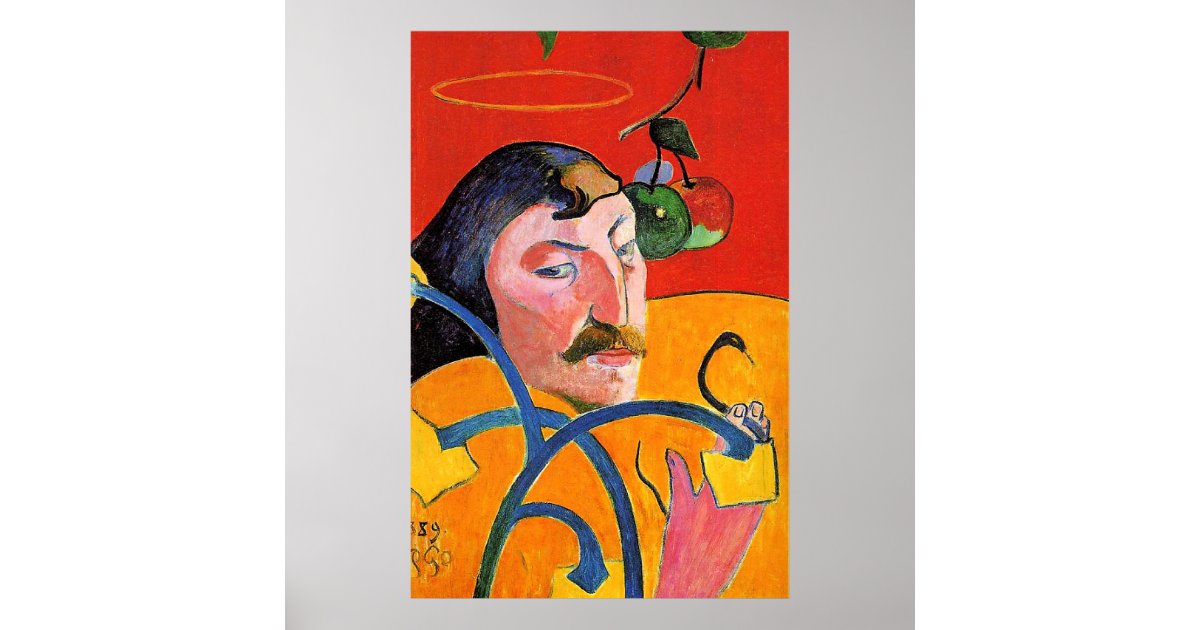 Self-Portrait with Halo and Snake Poster | Zazzle
