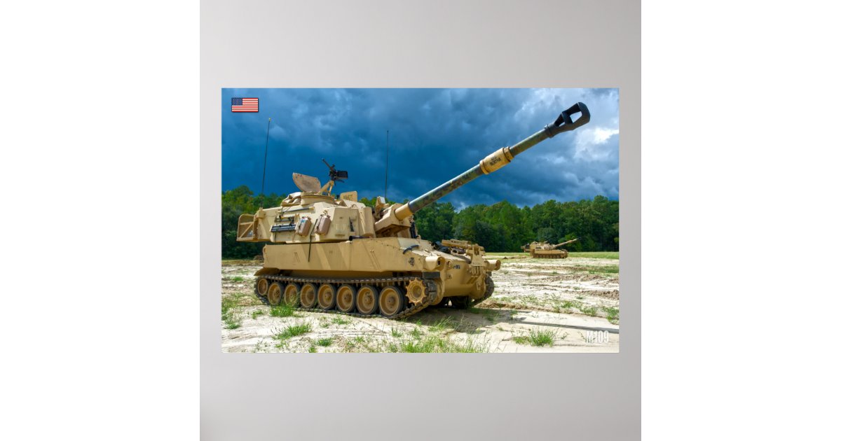 SELF-PROPELLED HOWITZER – M109 Paladin Poster | Zazzle