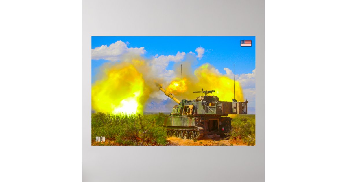 SELF-PROPELLED HOWITZER – M109 Paladin Poster | Zazzle